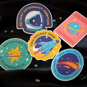Positive Space Vinyl Sticker | Space Astronaut Vinyl Sticker - Etsy