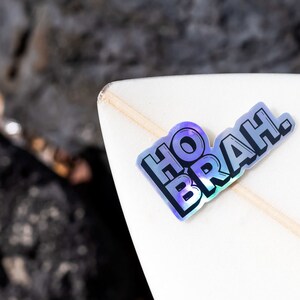 Holographic Ho Brah Hawaii Vinyl Sticker - Etsy