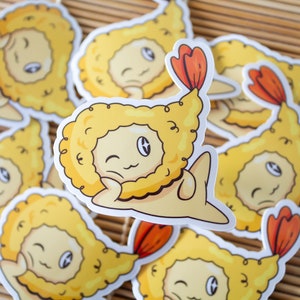 Japanese Shrimp Tempura Vinyl Sticker - Etsy