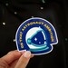 Positive Space Vinyl Sticker | Space Astronaut Vinyl Sticker - Etsy