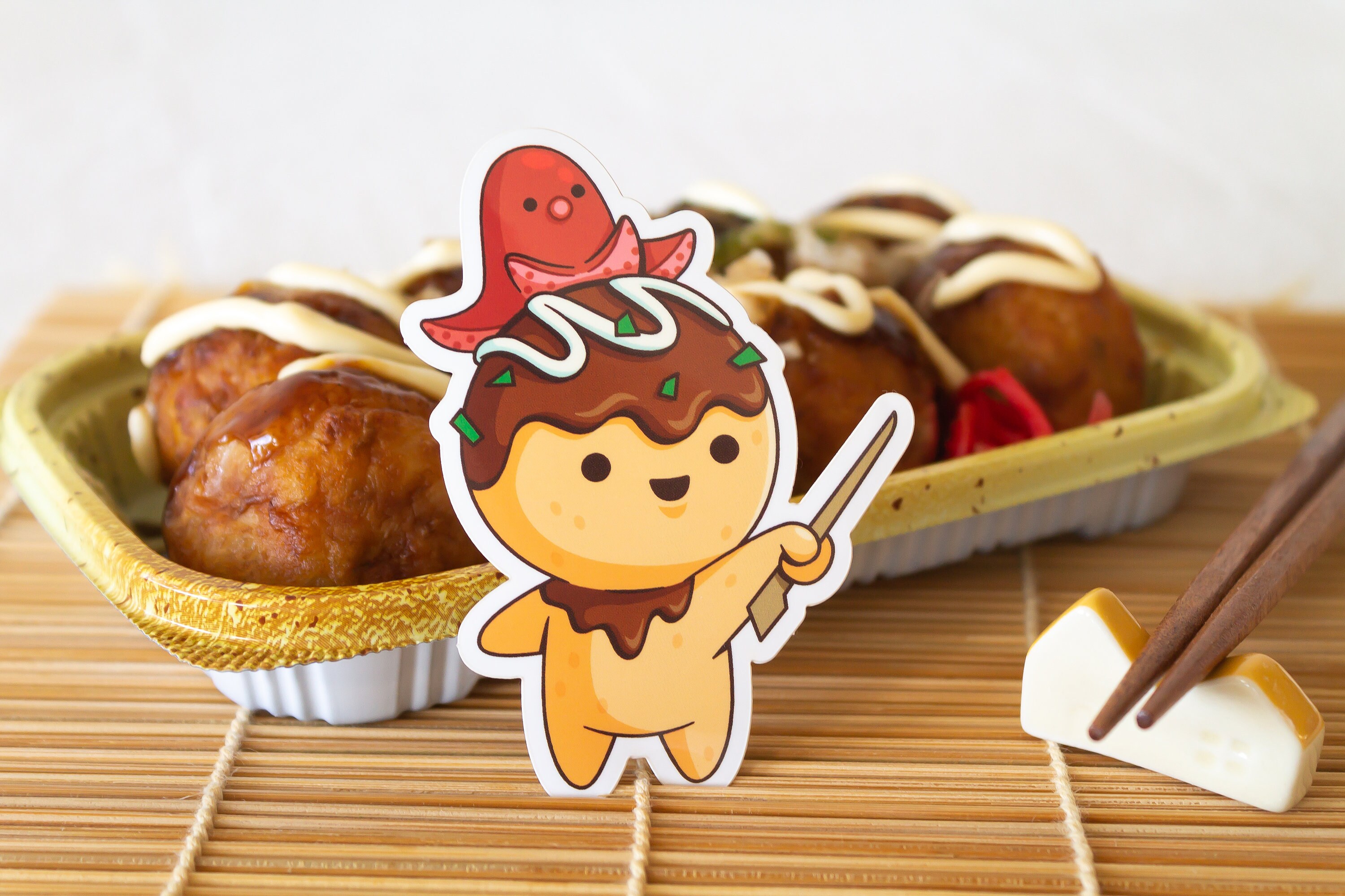 Japanese Takoyaki Vinyl Sticker - Etsy