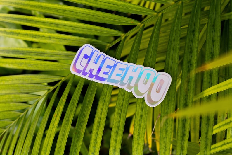 Holographic Cheehoo Hawaii Vinyl Sticker - Etsy
