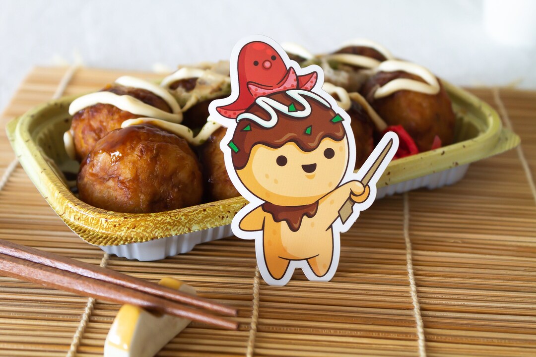 Japanese Takoyaki Vinyl Sticker - Etsy