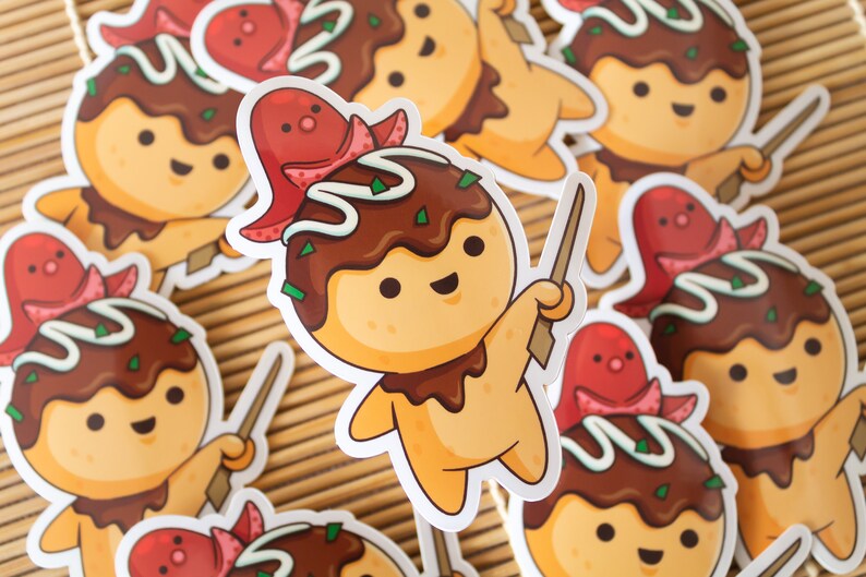 Japanese Takoyaki Vinyl Sticker - Etsy