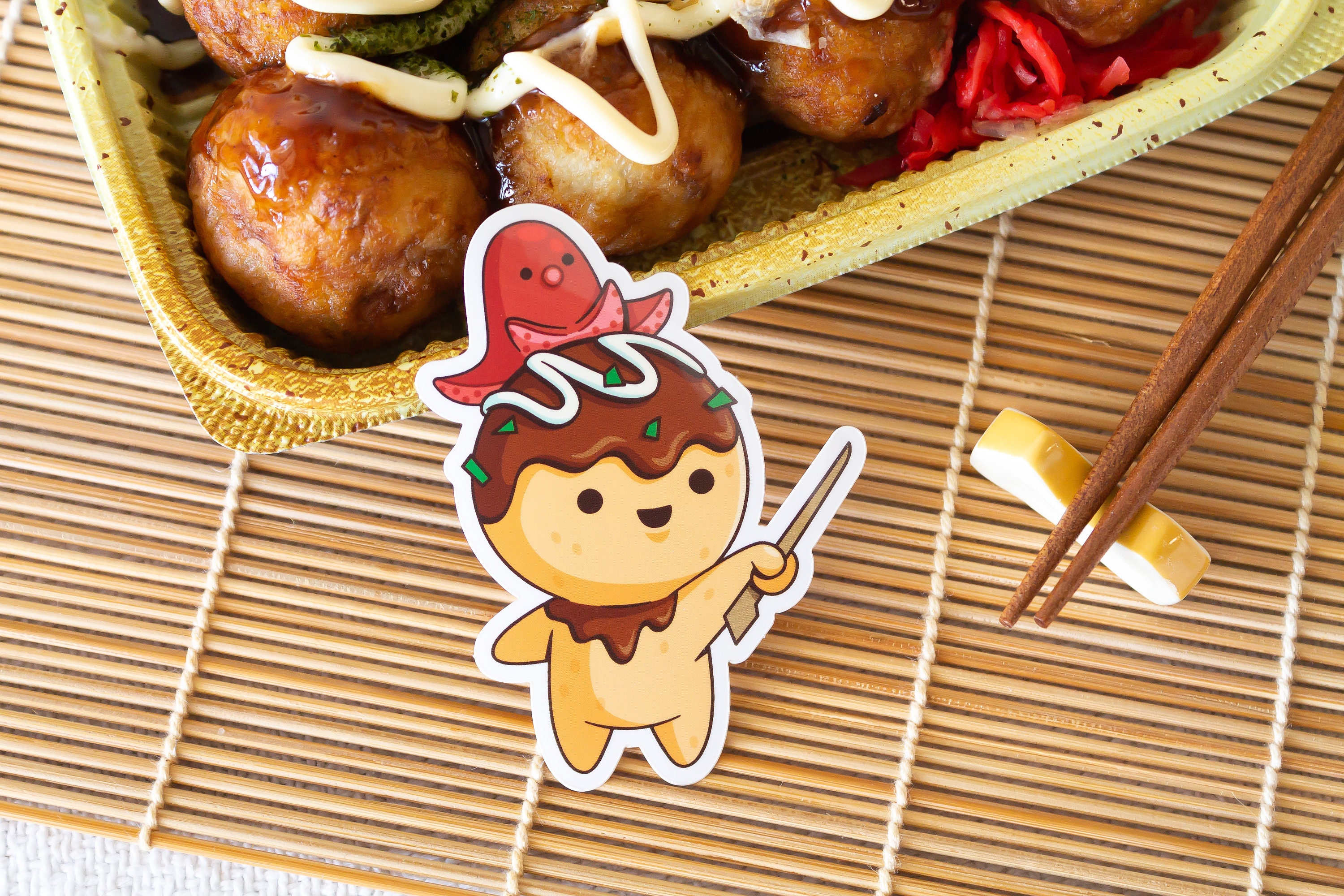 Japanese Takoyaki Vinyl Sticker - Etsy