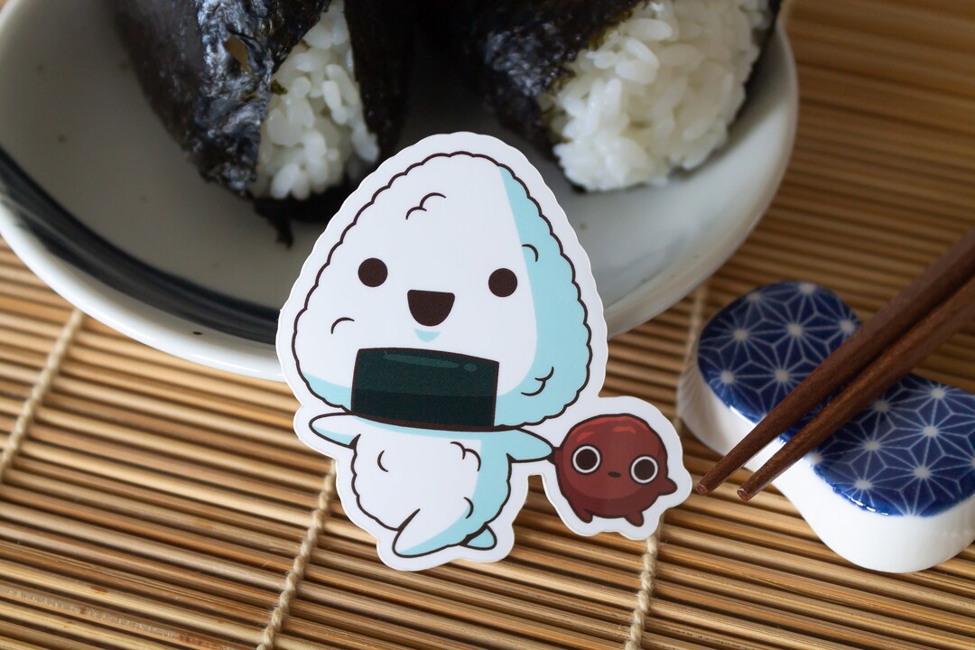Japanese Onigiri Vinyl Sticker - Etsy