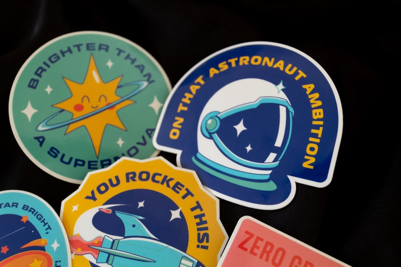 Cute Positive Space Vinyl Stickers Bundle 5 Stickers - Etsy