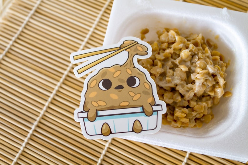 Japanese Natto Vinyl Sticker - Etsy
