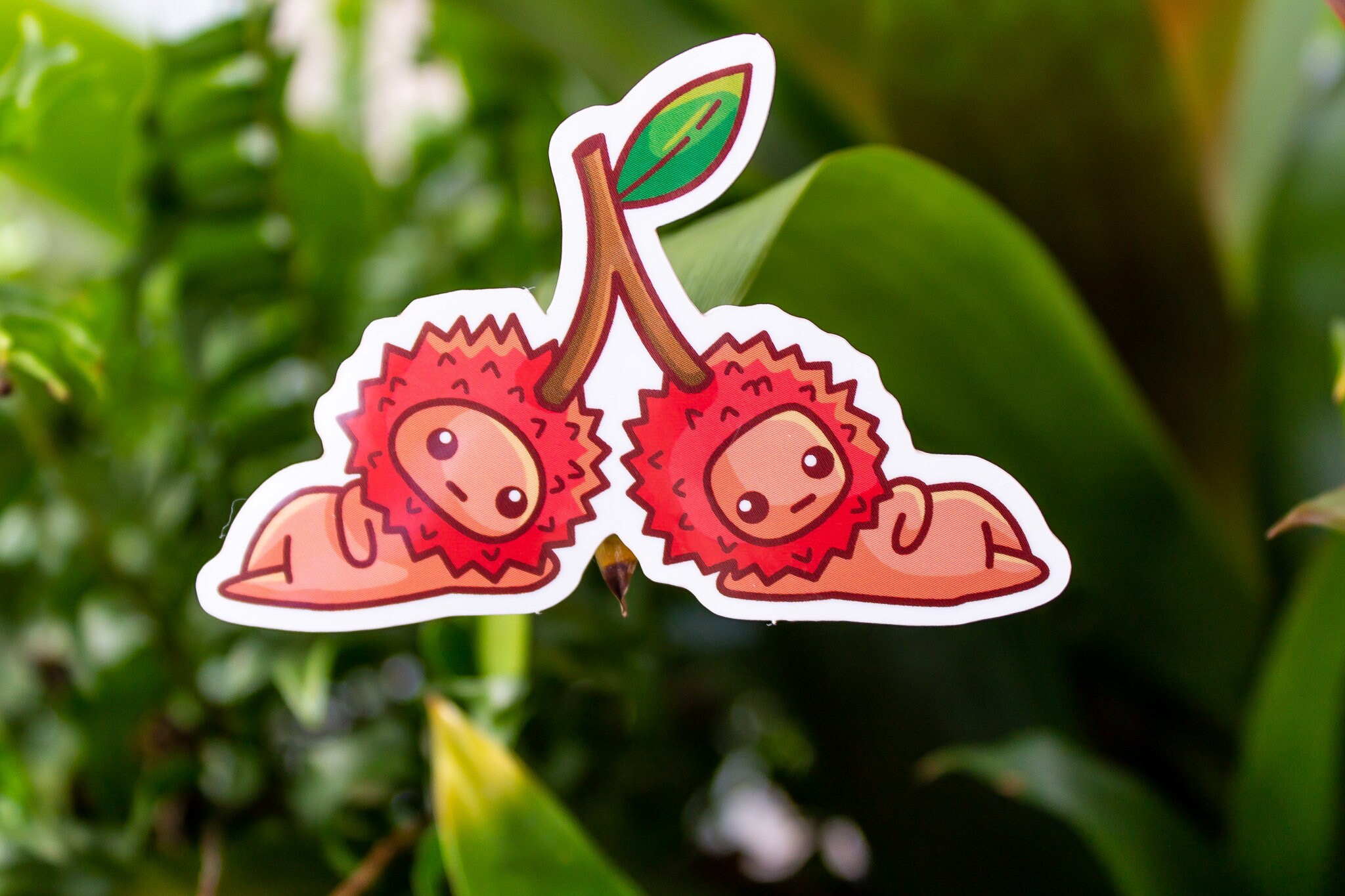 Cute Lychee Buddies Vinyl Sticker - Etsy