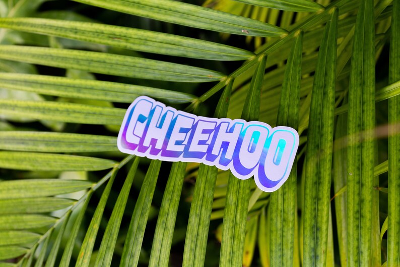 Holographic Cheehoo Hawaii Vinyl Sticker - Etsy