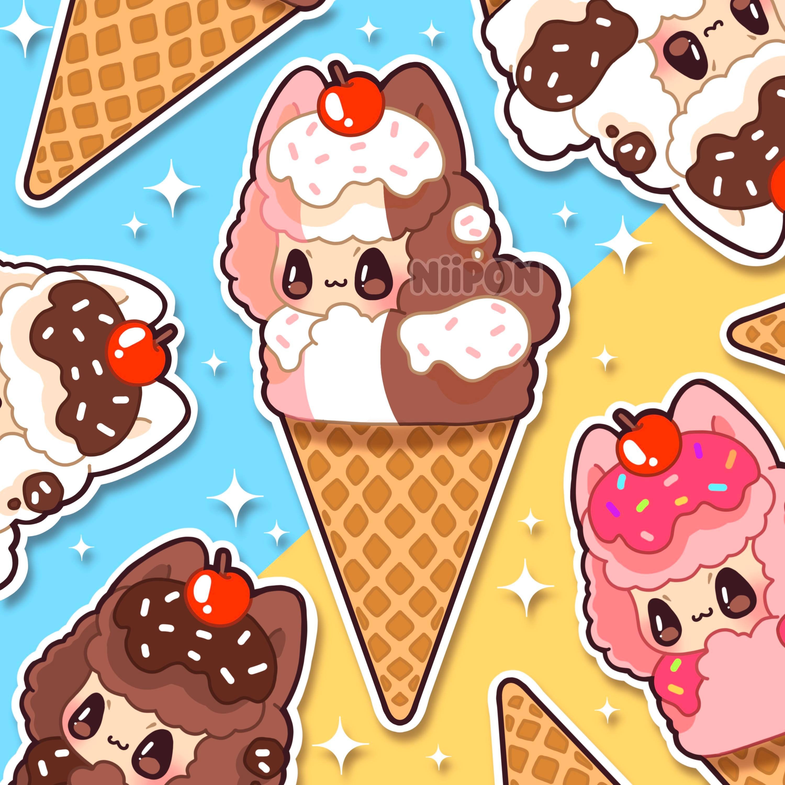 Cute Chibi Ice Cream