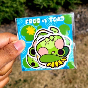 Frog N Toad Vinyl Sticker Set (9 Stickers),, Frog Charm, Sticker Pack ...