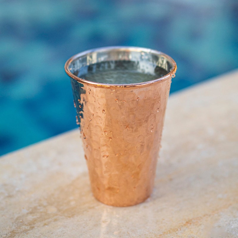 Copper Drinking Cup Large - Etsy