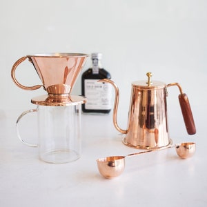 Copper Filter Coffee Set, Coffee Set, Handmade Coffee Set, Copper Pot ...
