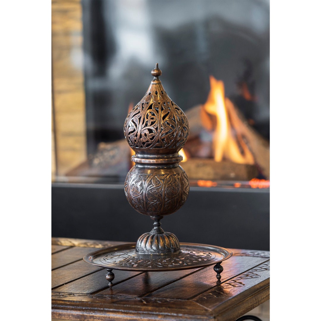 Copper Incense Burner, Vintage Incense Burner, Tibetian Incense Burner ...