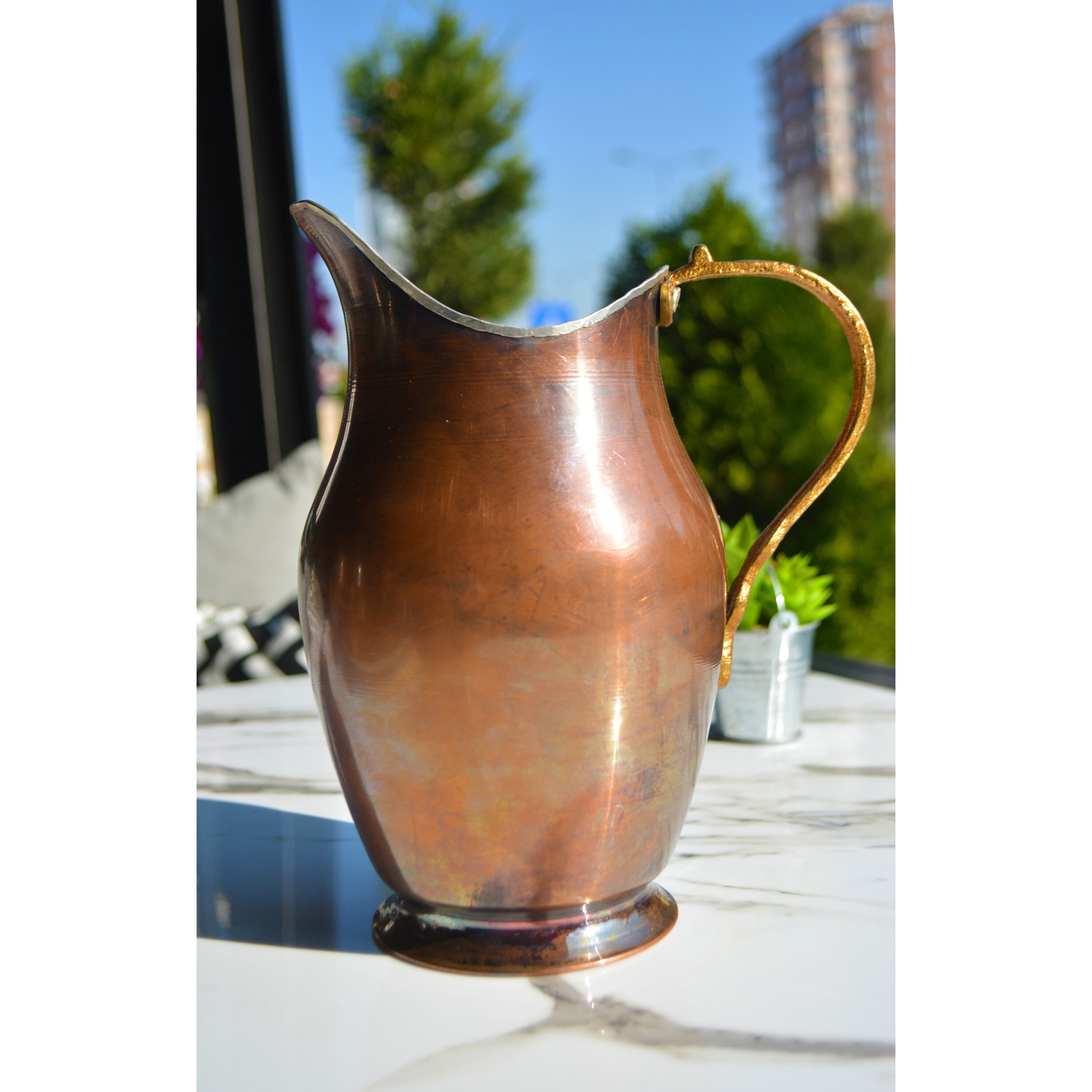 Handmade Copper Pot Copper Pitcher 1.5 Liters Pitcher | Etsy