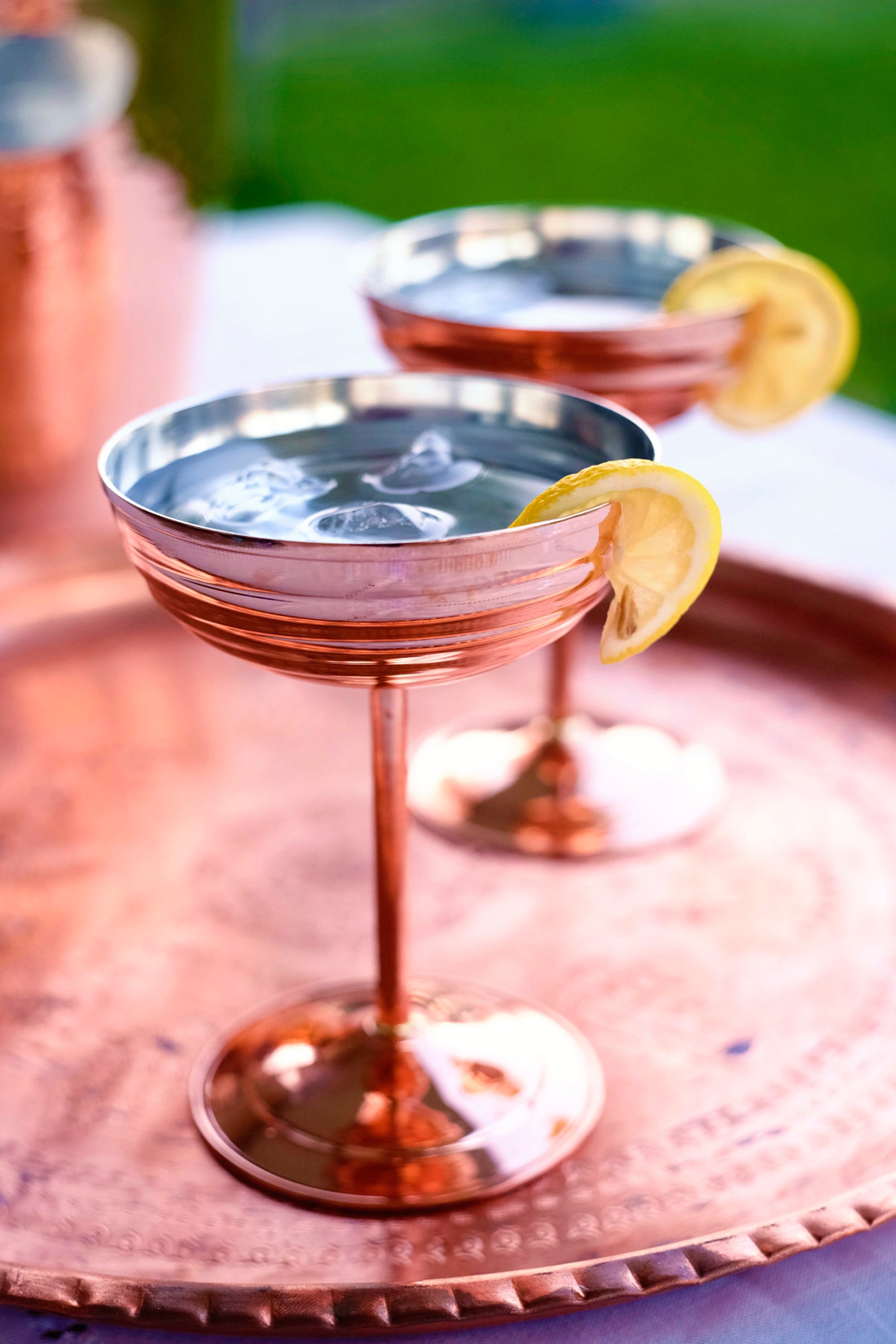 Copper Cocktail Glass Copper Martini Cocktail Glass Copper | Etsy