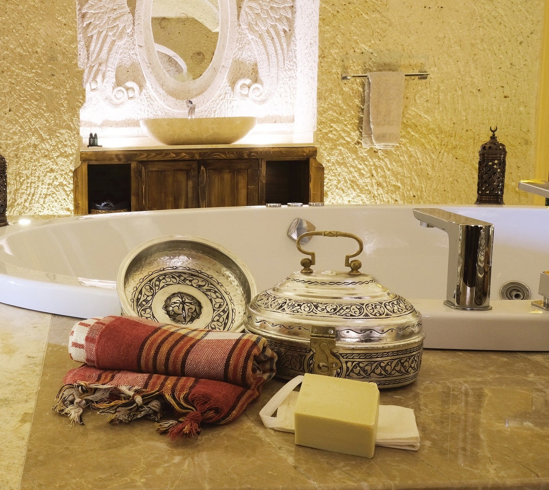Turkish Bath Set, Copper Bath Set, Bath Towel Set, Bath Set ...