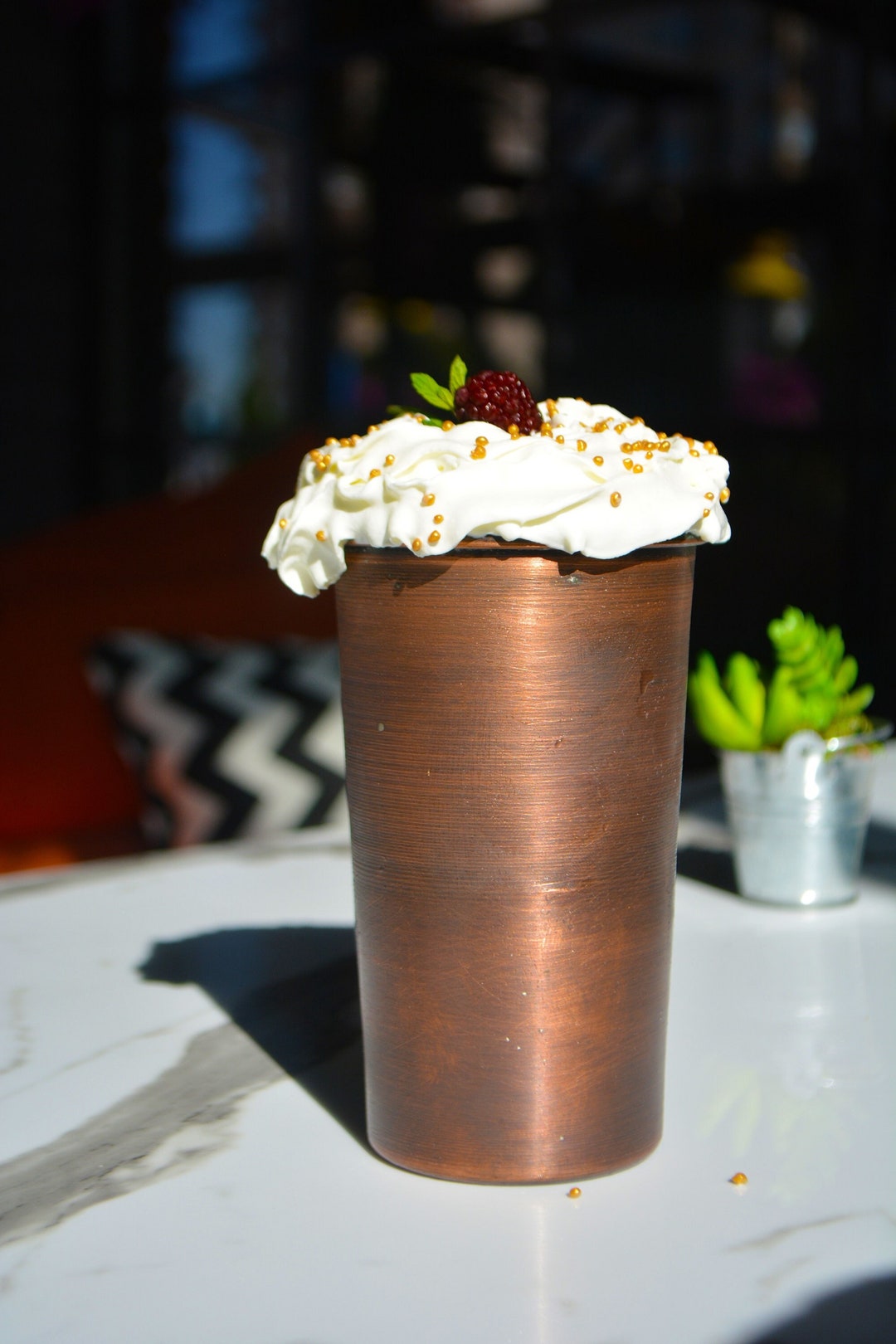 Handmade Copper Tumbler Cup, Copper Cocktail Glass, %100 Copper Cup ...