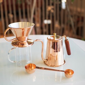Copper Filter Coffee Set, Coffee Set, Handmade Coffee Set, Copper Pot ...