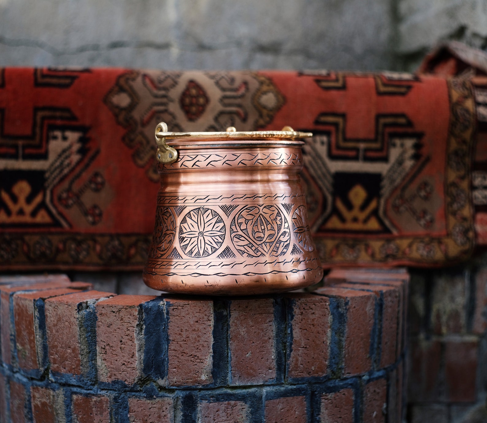 Copper Bakrac Pot, Copper Pot, Handmade Copper Pot, Pure Solid Copper ...
