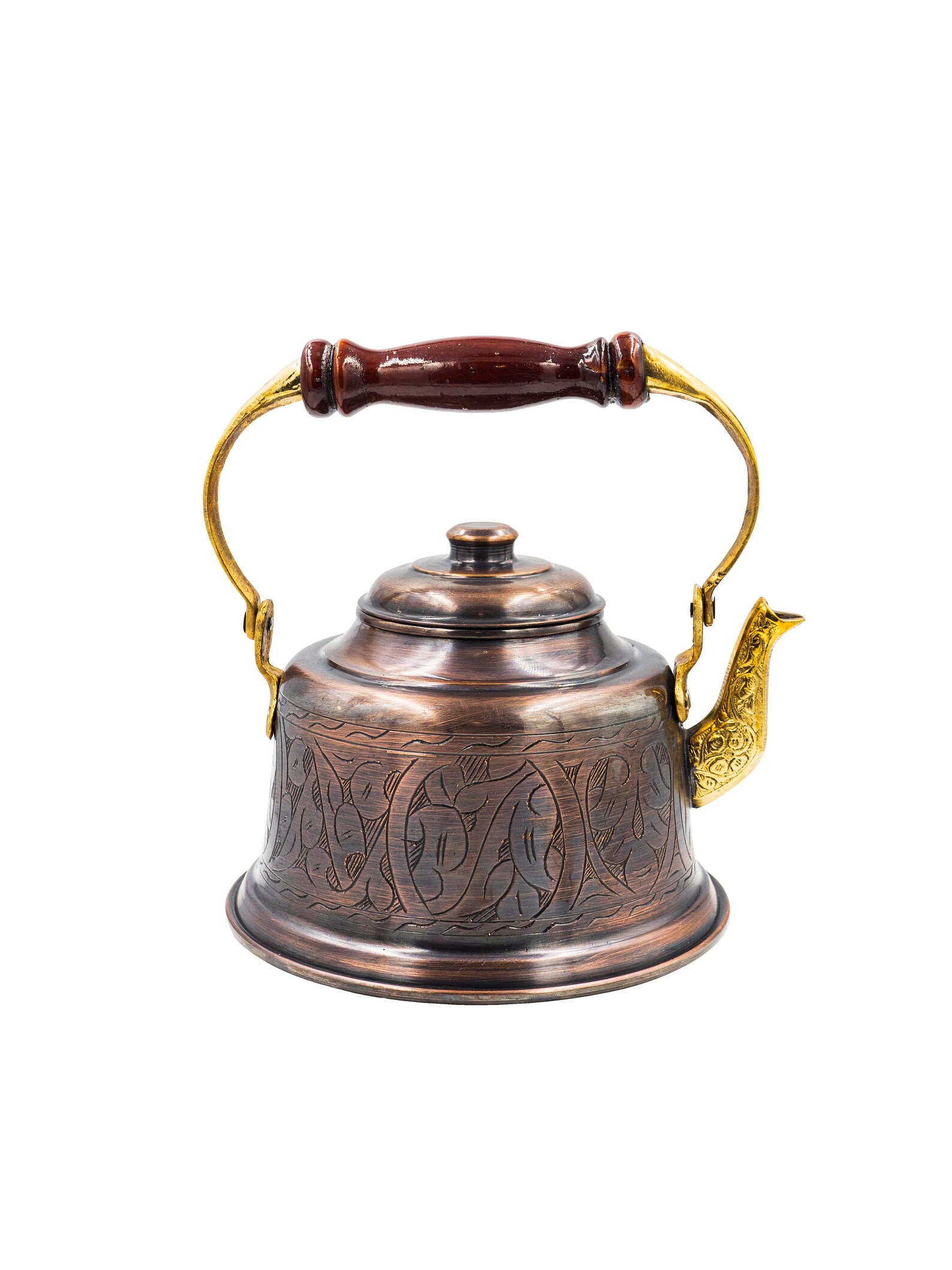 Engraved Copper Kettle Handmade Copper Tea Pot Stovetop Tea - Etsy