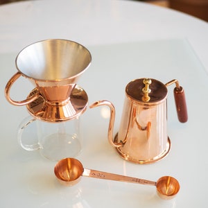 Copper Filter Coffee Set, Coffee Set, Handmade Coffee Set, Copper Pot ...