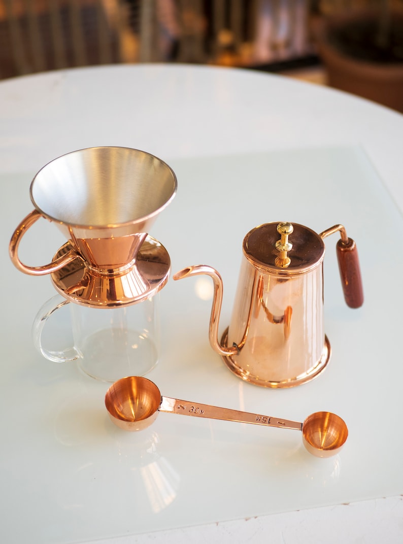 Copper Filter Coffee Set, Coffee Set, Handmade Coffee Set, Copper Pot ...