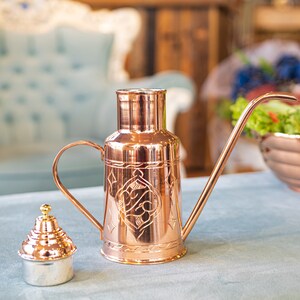 Handcrafted Copper Oil Bottle, Copper Oil Cruet, Handmade Copper ...