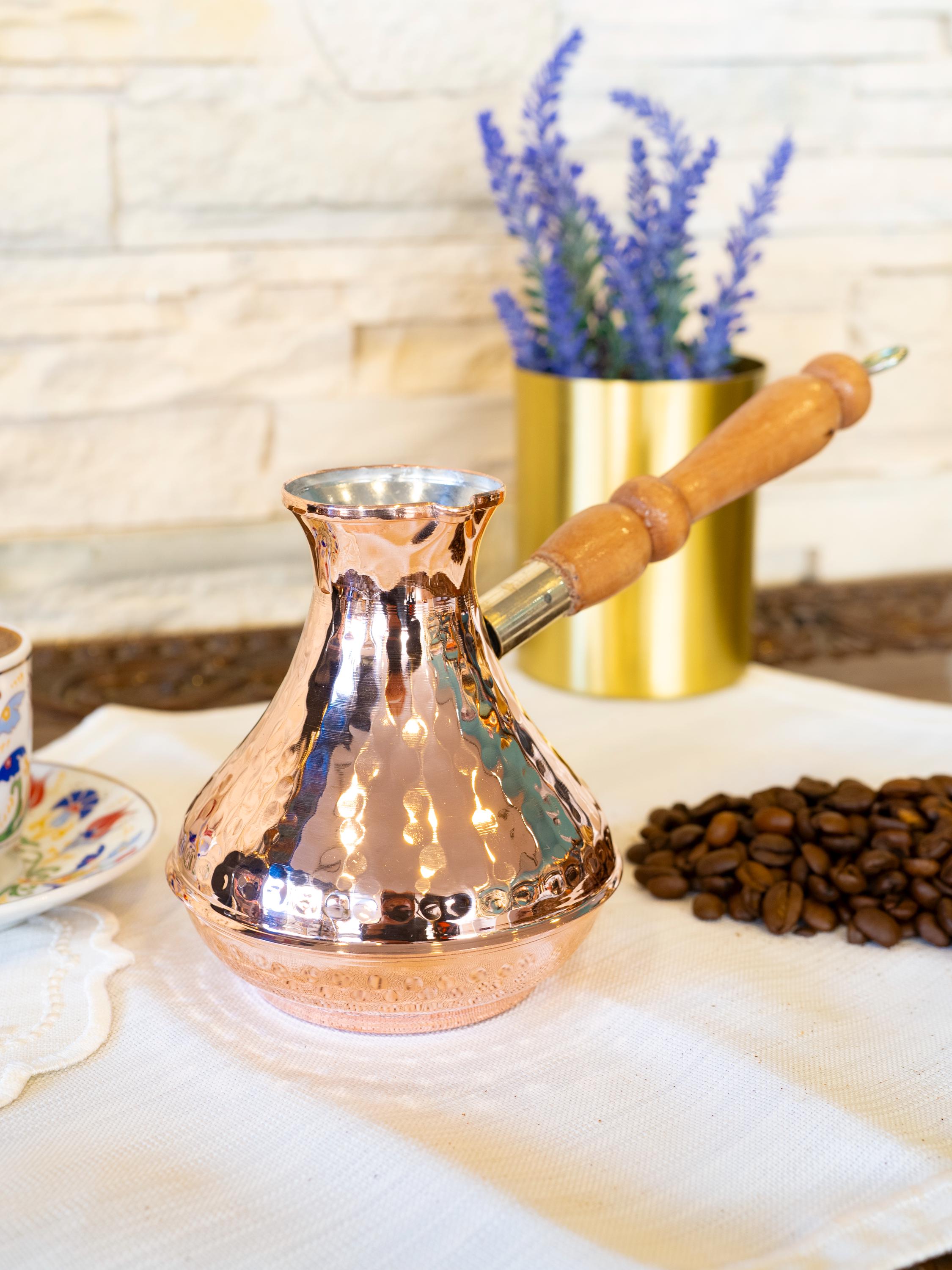 Unique Hammered Design Solid Copper Coffee Pot, Handmade Copper ...