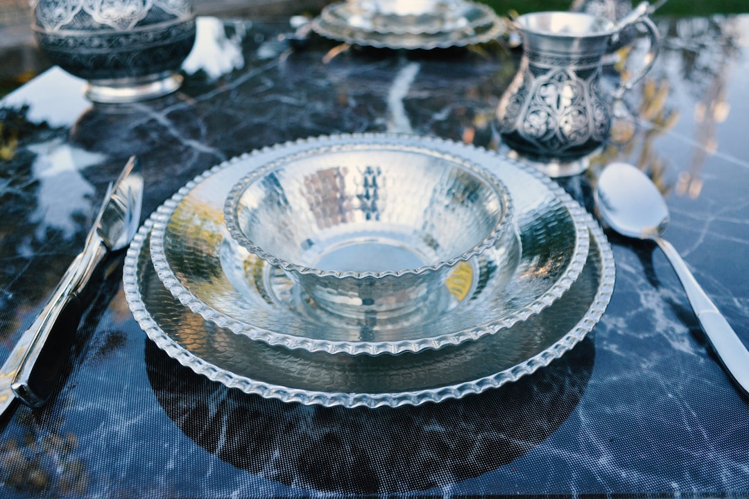 Handmade Copper Dinnerware 24 Piece, Copper Dinnerware Set, Copper ...