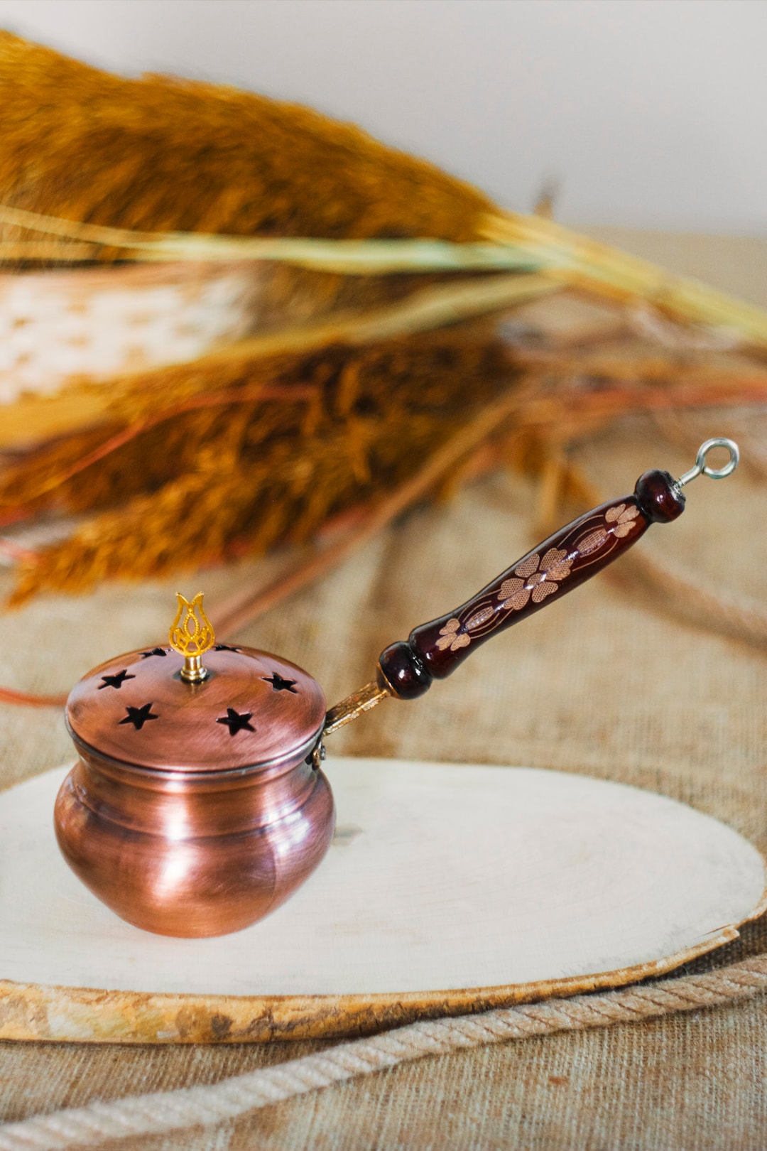 Copper Censer, Handmade Copper Censer, Copper Incense Burner, Vintage ...
