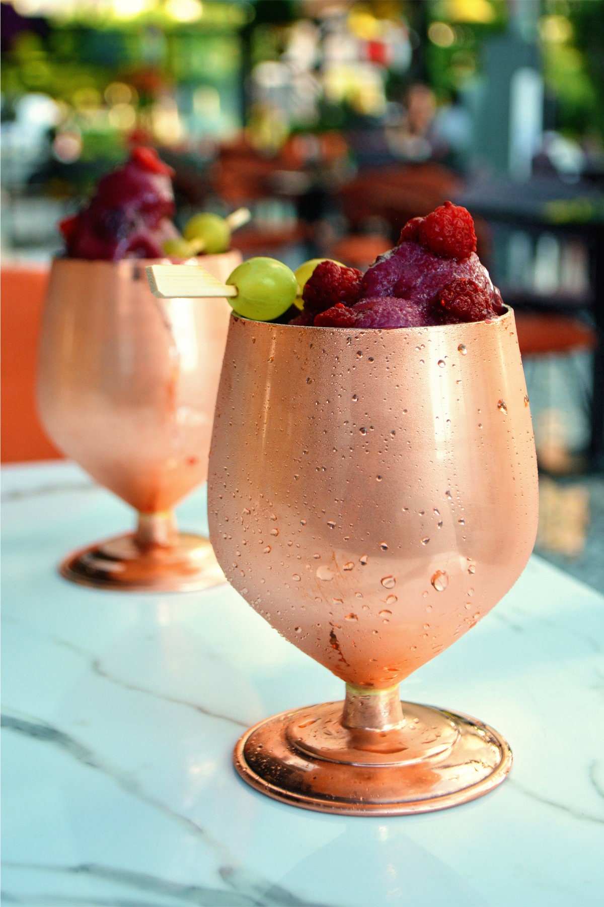 Copper Cocktail Glass Handmade Glass Wine Glass | Etsy