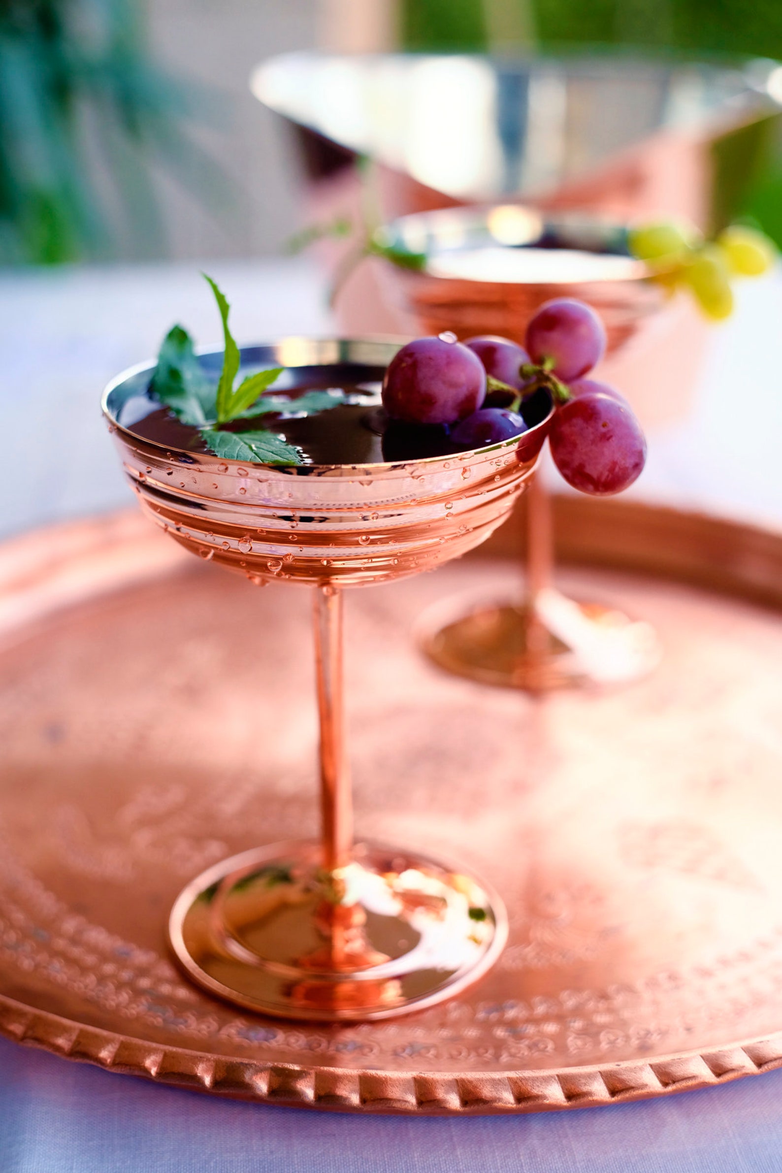 Copper Cocktail Glass Copper Martini Cocktail Glass Copper | Etsy