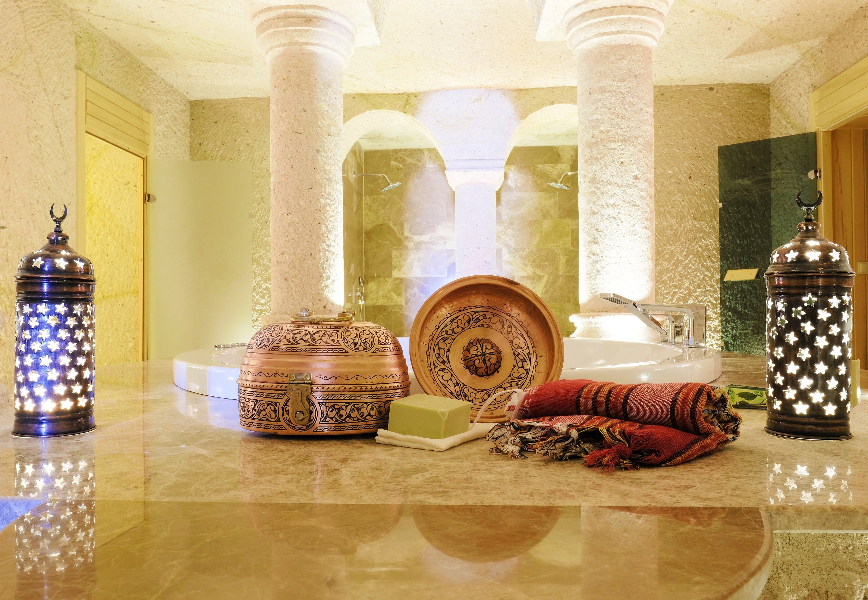 Turkish Bath Set Copper Hamam Set Bath Set Traditional - Etsy