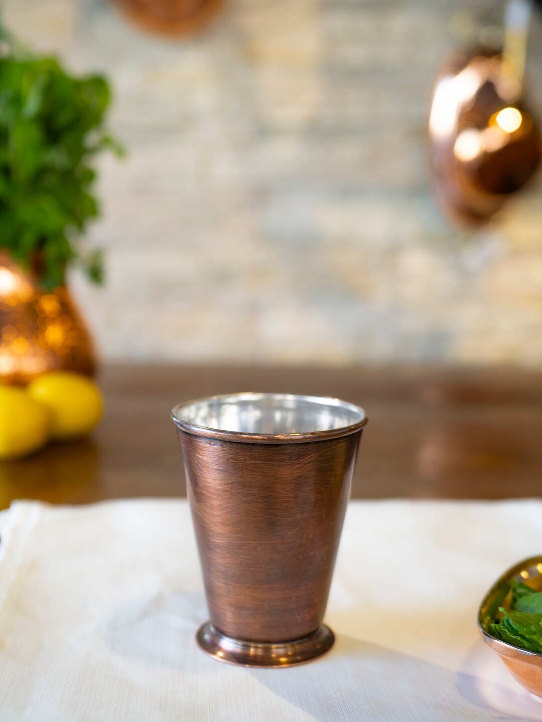 Handmade Solid Oxidized Copper Glass for All Drinks, Vintage Style ...