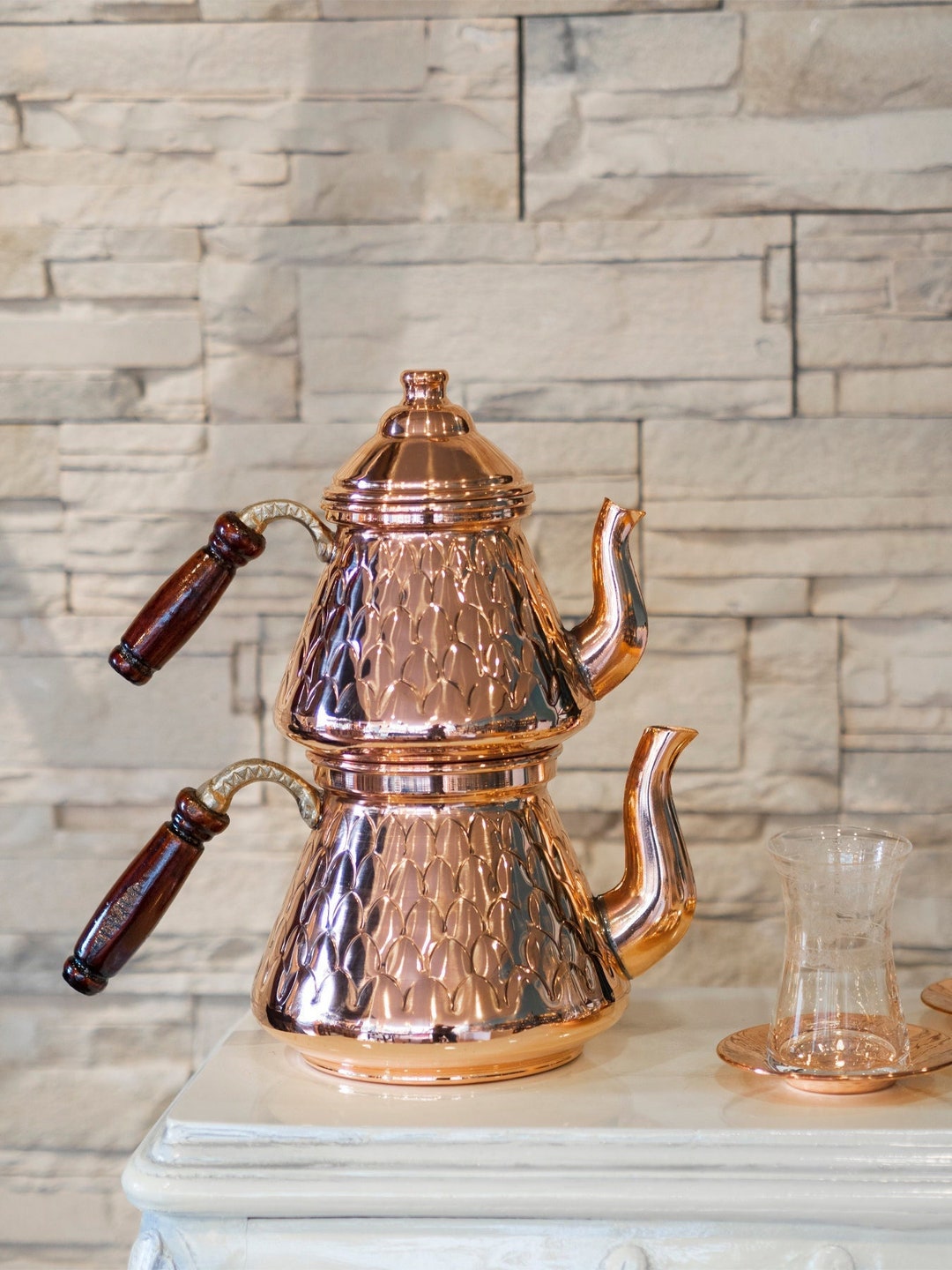 Copper Teapot, Solid Copper Handmade Kettle, Copper Tea Kettle, Pure ...