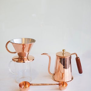 Copper Filter Coffee Set, Coffee Set, Handmade Coffee Set, Copper Pot ...