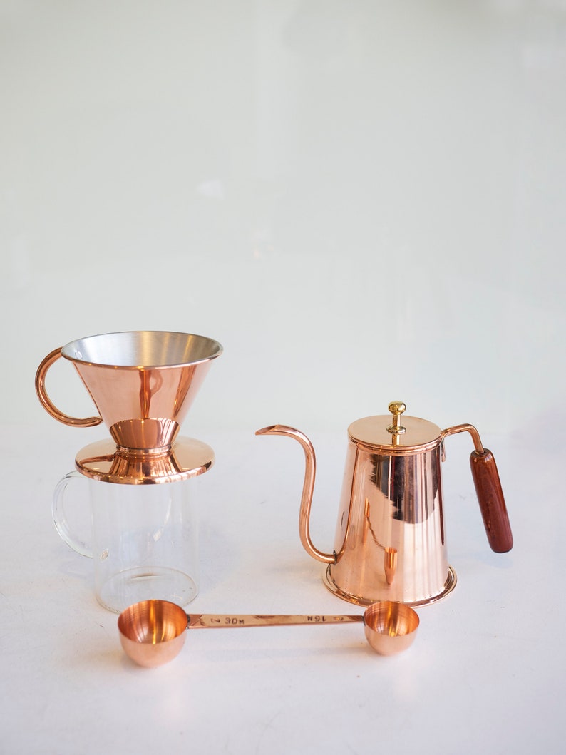 Copper Filter Coffee Set, Coffee Set, Handmade Coffee Set, Copper Pot ...