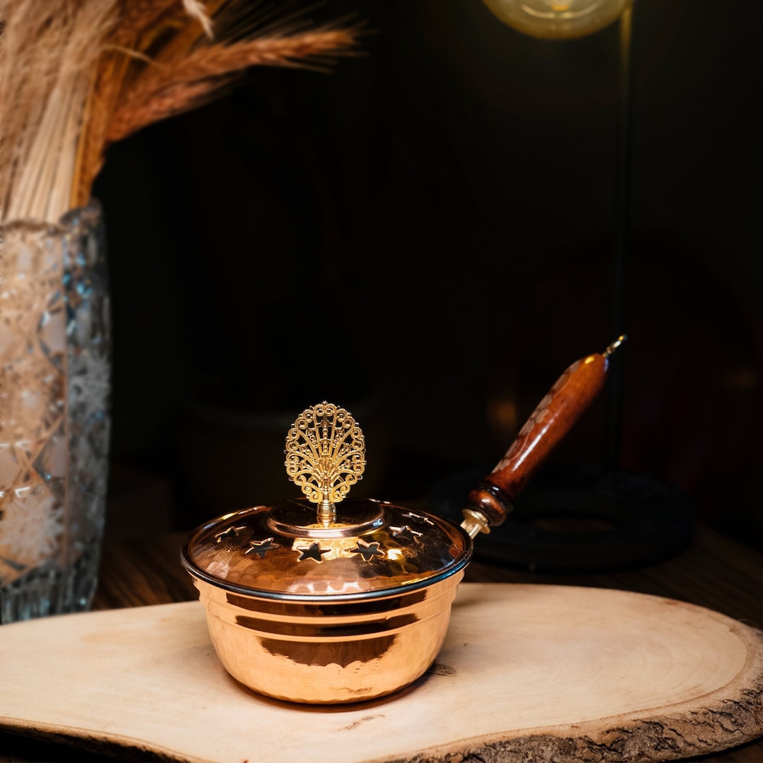 Handmade Copper Censer, Copper Incense Burner, Vintage Censer, Copper ...