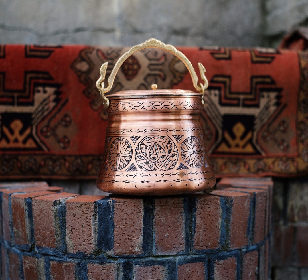 Copper Bakrac Pot, Copper Pot, Handmade Copper Pot, Pure Solid Copper ...