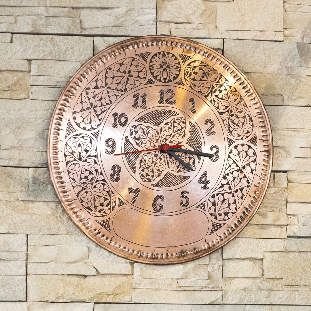 Copper Clock / Elegant Handcrafted Copper Clock / Artistry in Time ...
