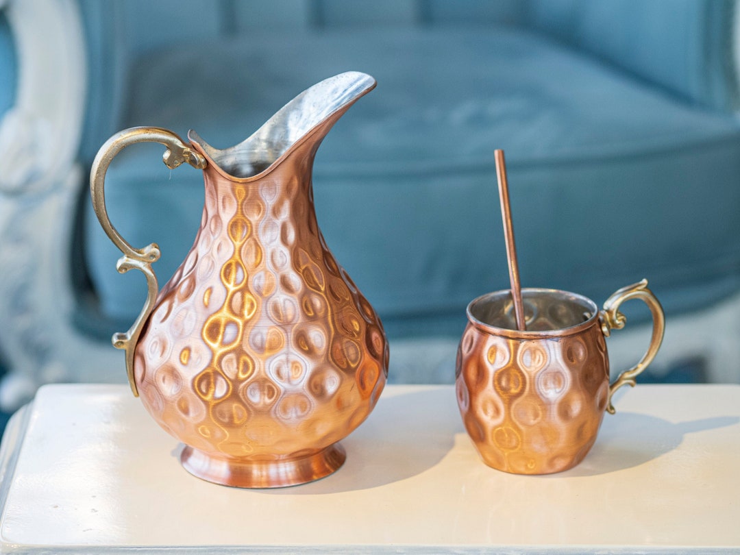 Add Elegance to Your Tables With Copper Pitchers Copper Pitcher Jug ...