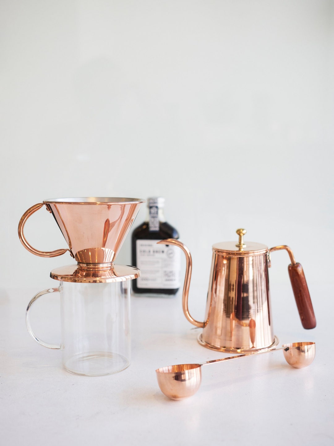 Copper Filter Coffee Set, Coffee Set, Handmade Coffee Set, Copper Pot ...