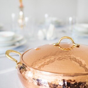 Copper Pot Set, Handmade Copper Cooking Pot Set, Copper Cookware ...