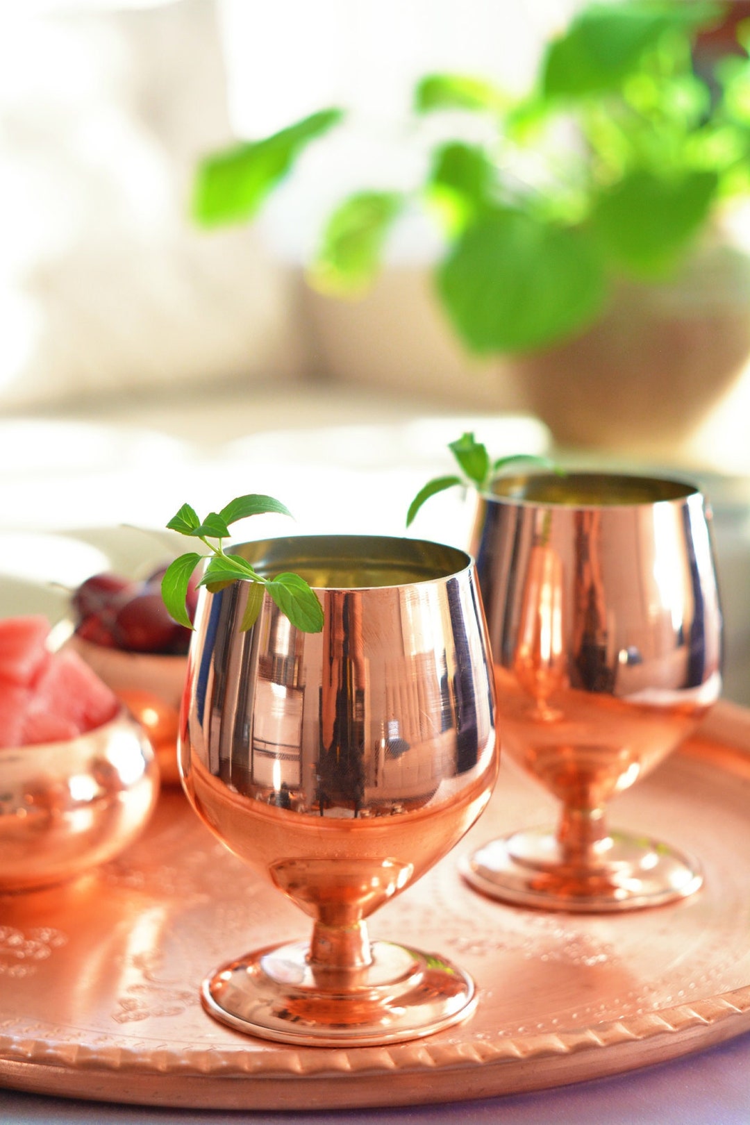 Copper Cocktail Glass, Handmade Glass, Wine Glass - Etsy