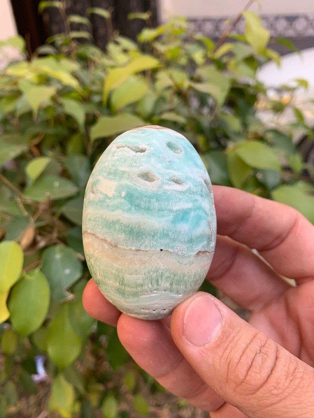 Premium Smithsonite Palm Stone - Healing Crystal, Aragonite - Etsy