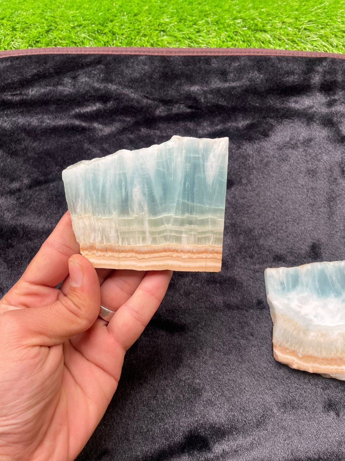 Rare Quality Caribbean Calcite Slab real Crystal Slab - Etsy