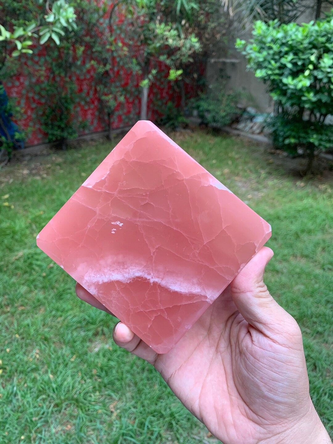 Deep Red Rose Calcite Slab-rose Calcite Tile-calcite Slab-cute Real ...