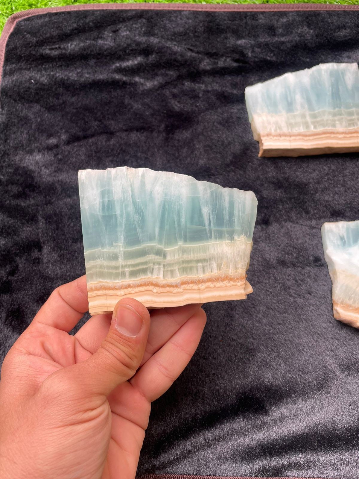 Rare Quality Caribbean Calcite Slab real Crystal Slab - Etsy